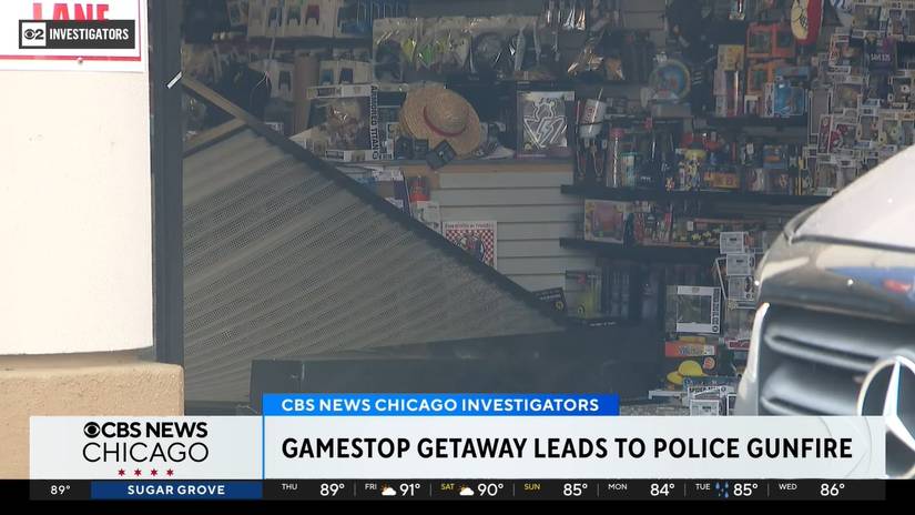 Thieves Crash Car Into GameStop Storefront in Smash-and-Grab Robbery