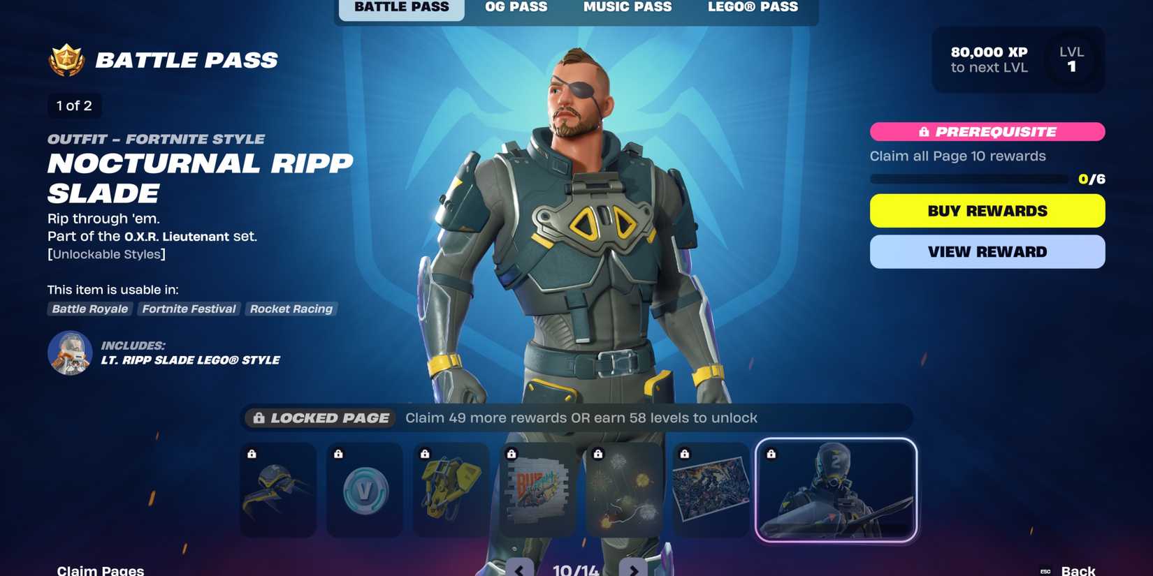 Fortnite Shock 'N Awesome Battle Pass Full Showcase