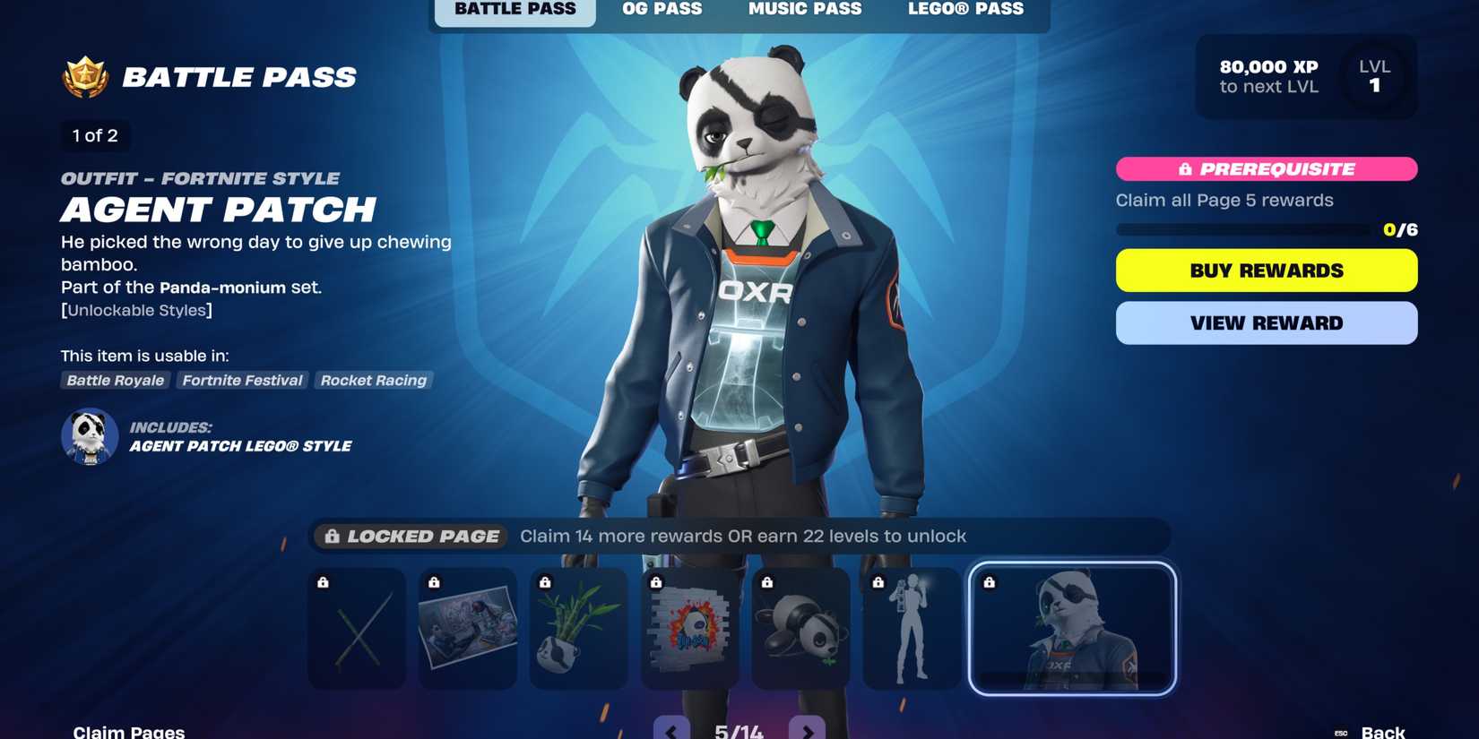 Fortnite Shock 'N Awesome Battle Pass Full Showcase