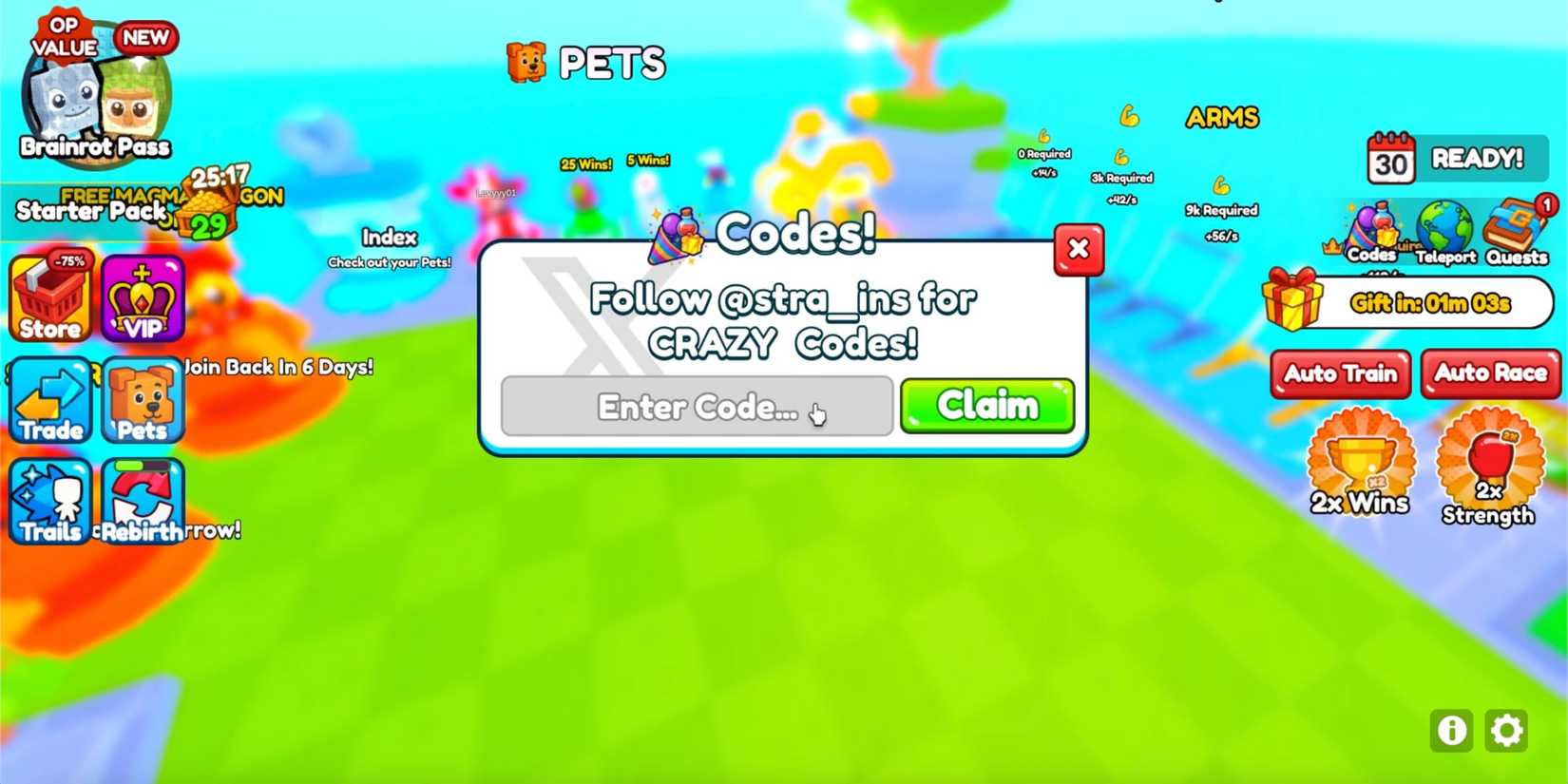 Roblox Gym Climb Race Codes