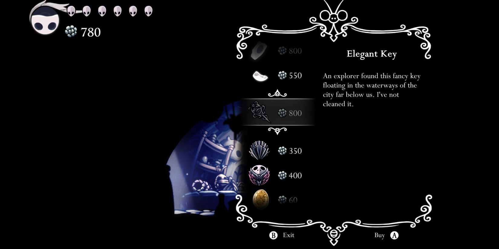 What is the Elegant Key For in Hollow Knight?