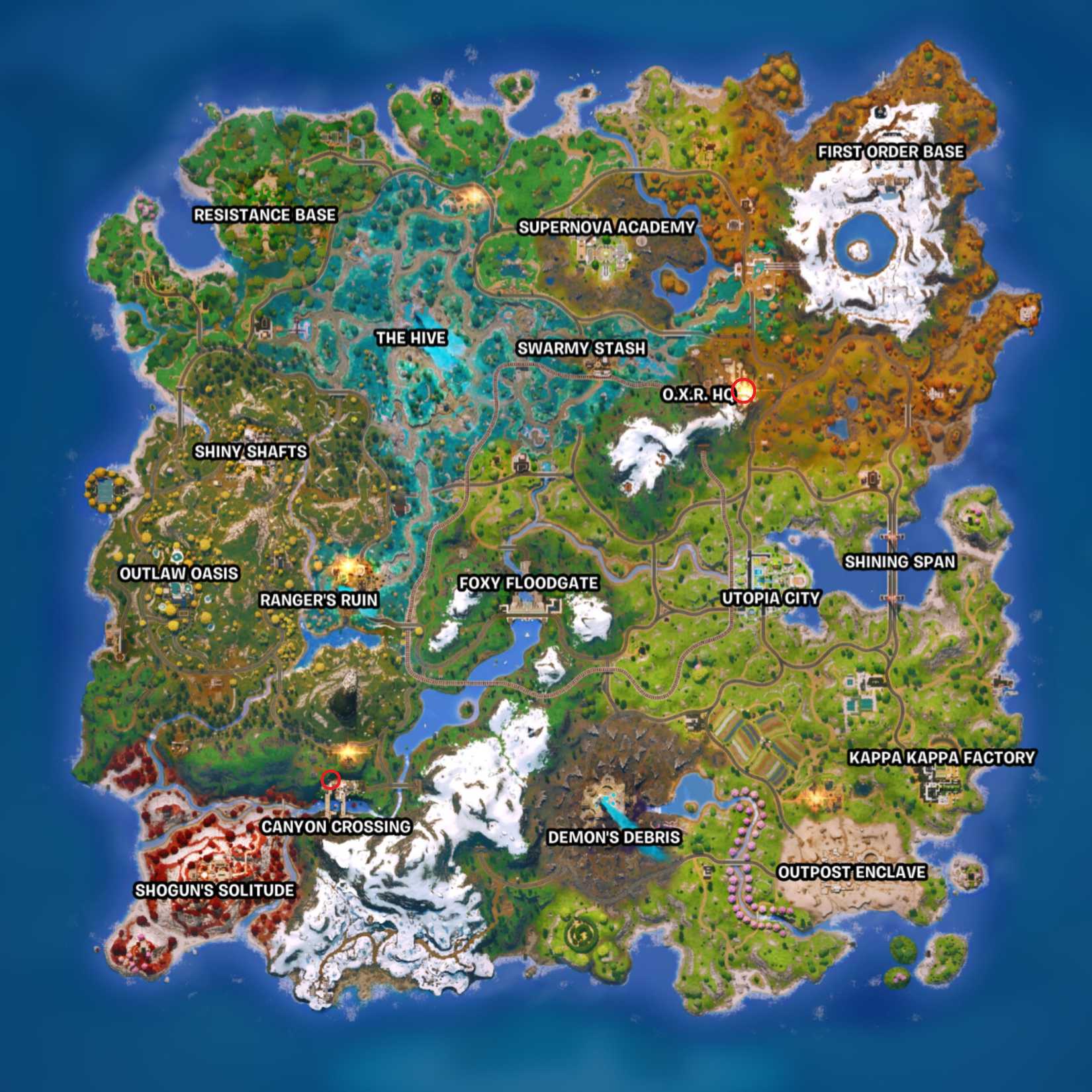 Fortnite: All O.X.R. Armory Locations, Items, and Prices