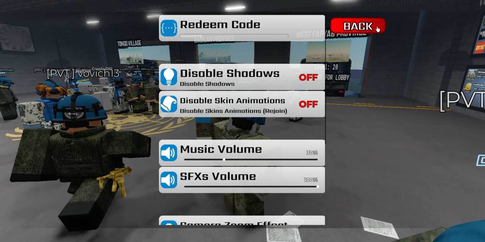 Roblox PEACEKEEPERS Codes