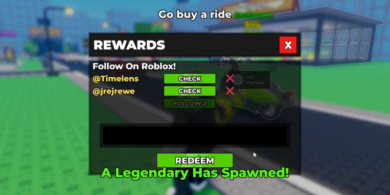 Roblox Steal a Ride Codes