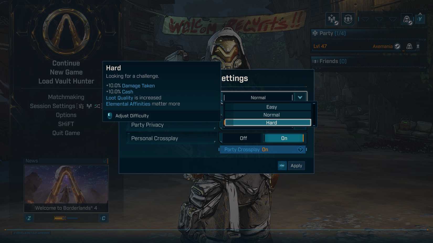 All Difficulty Levels in Borderlands 4