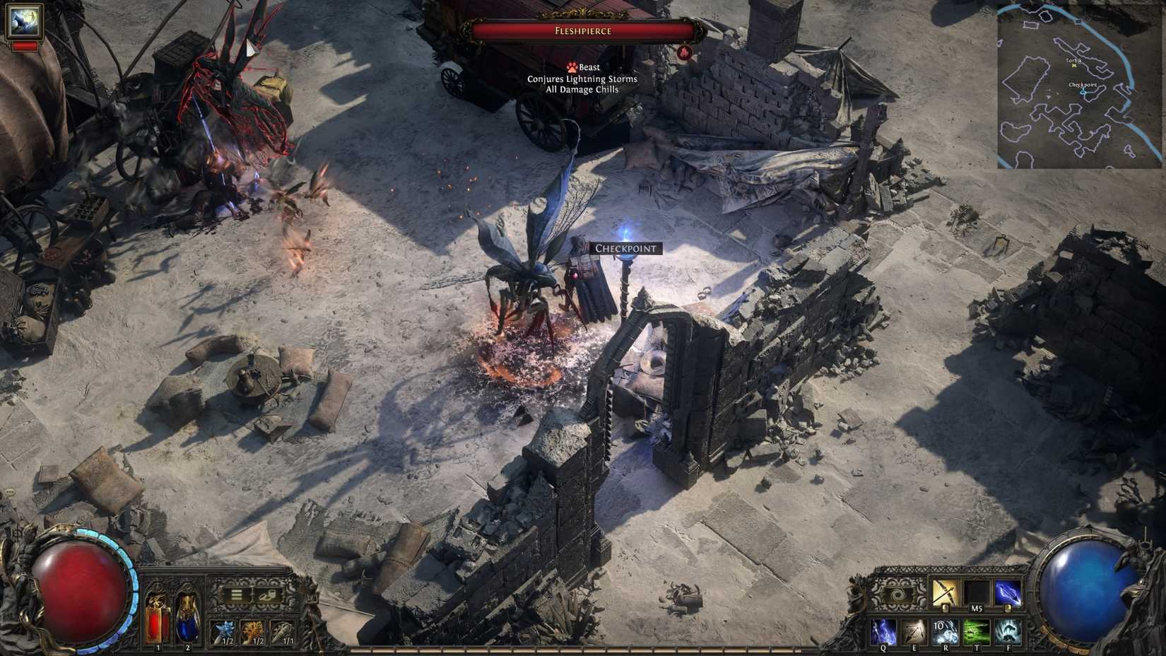 Path of Exile 2: Fleshpierce Spawn Location