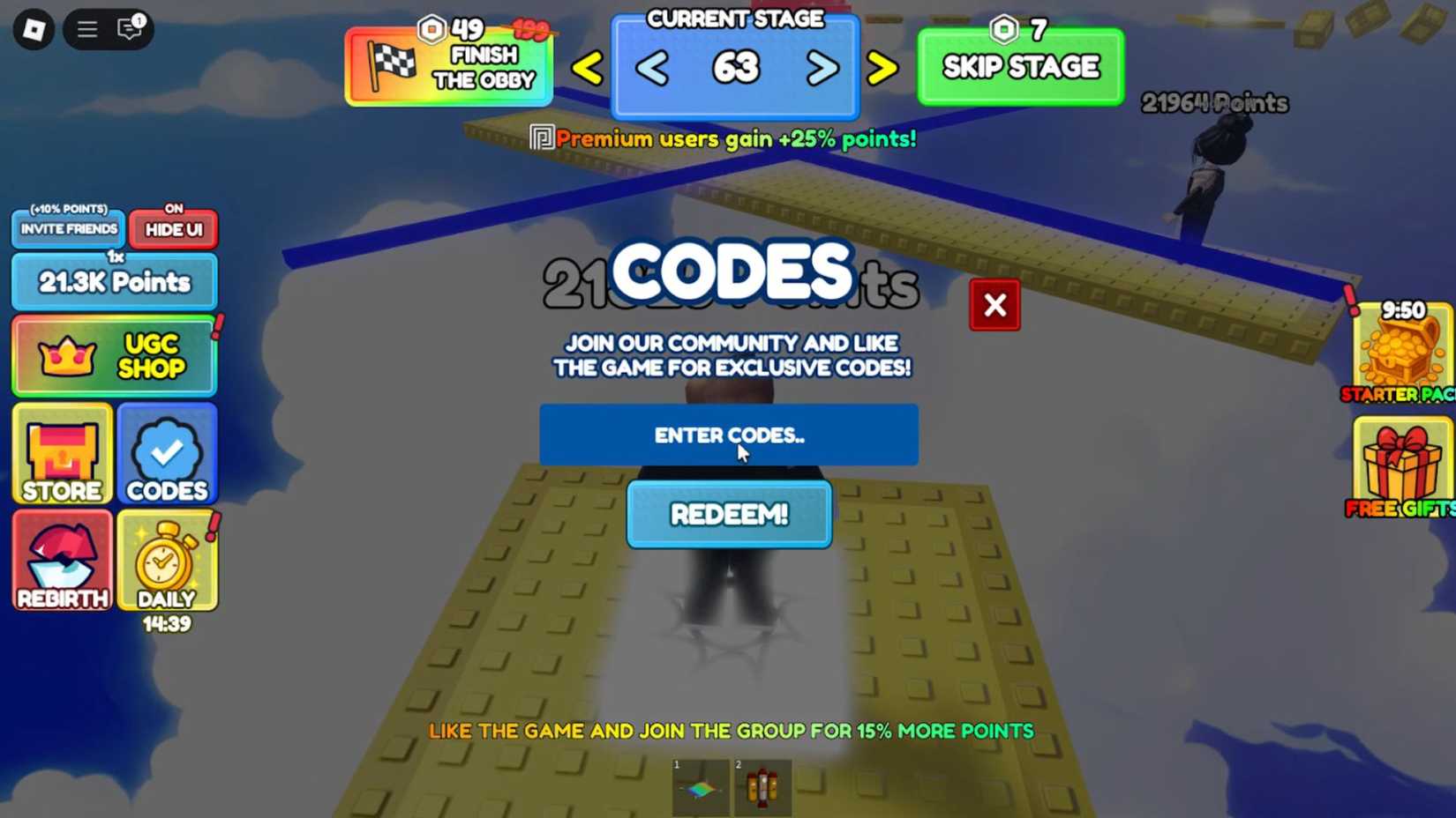Roblox Free UGC Obby Codes