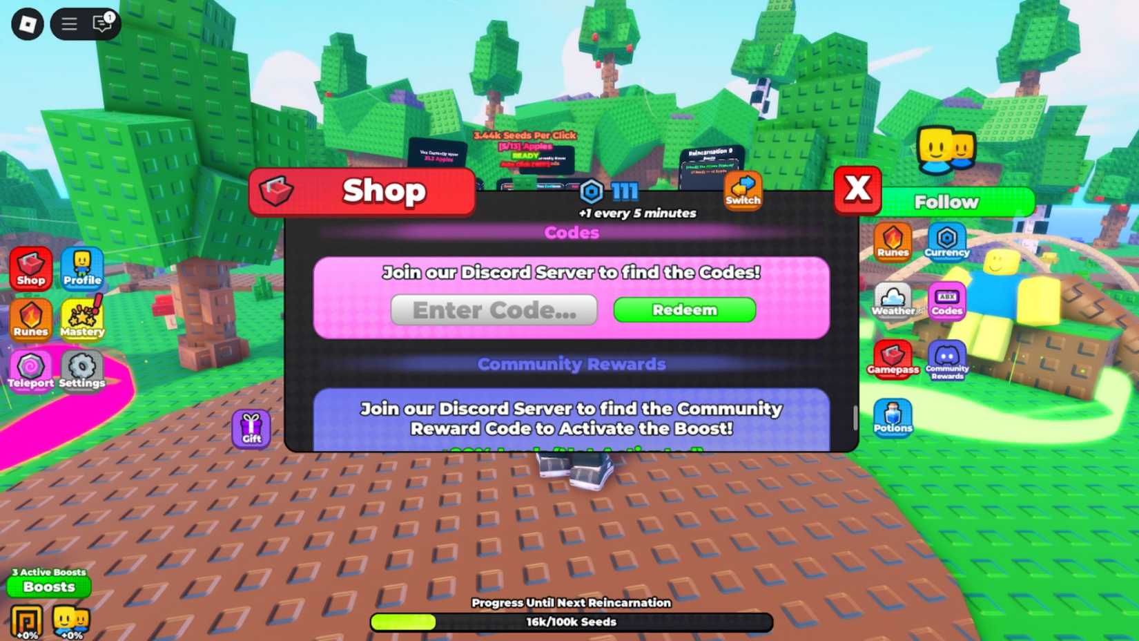 Roblox Garden Incremental Codes