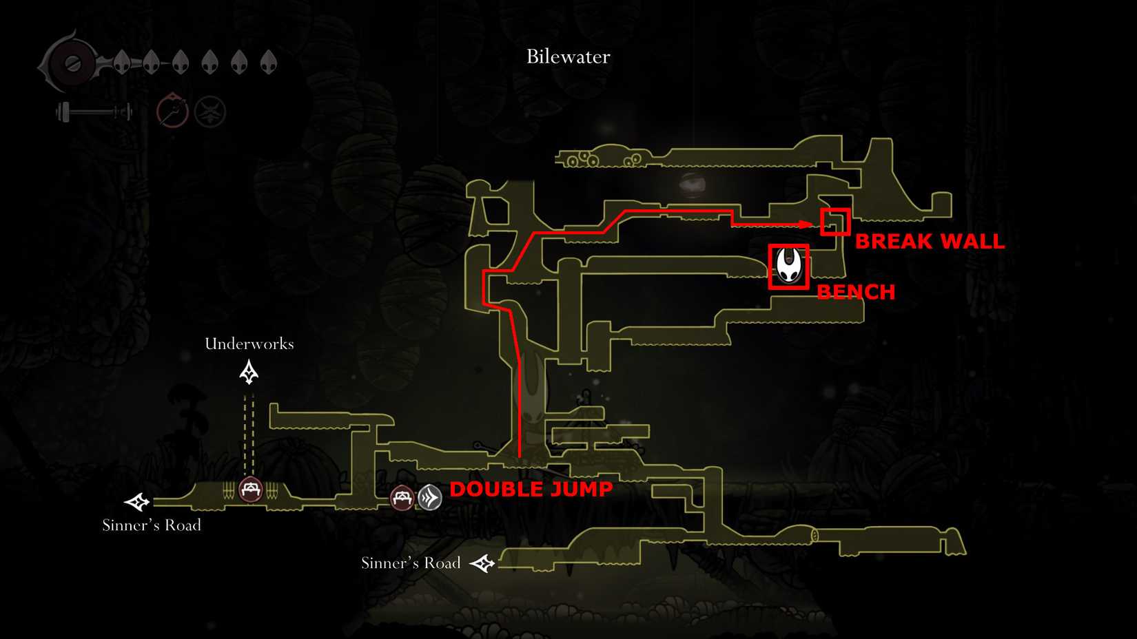 All Bilewater Bench Locations in Silksong