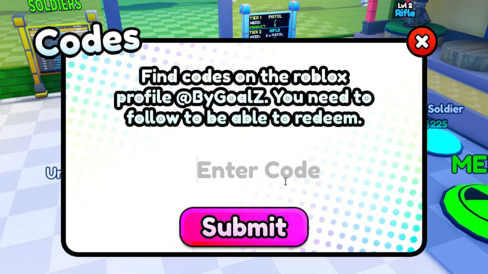 Roblox Merge Soldiers Codes