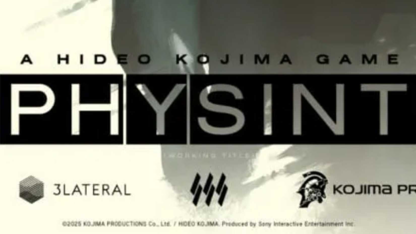 Hideo Kojima's Early Look at Physint Reveals More Than You May Have Thought