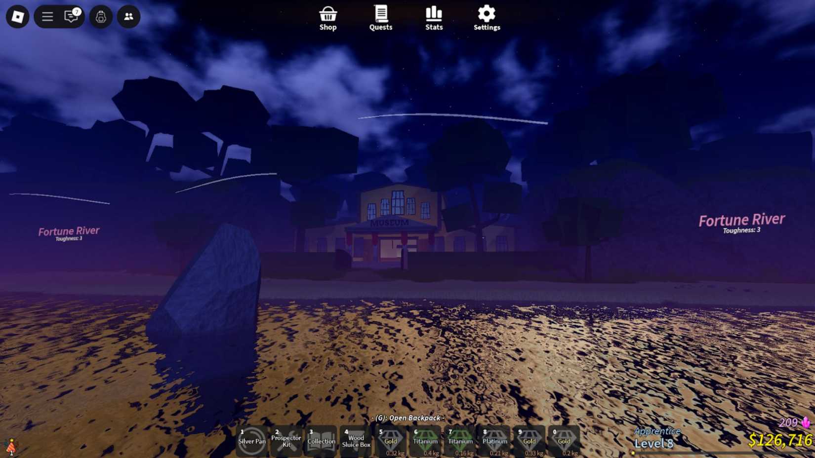 All Roblox Prospecting Museum Effects