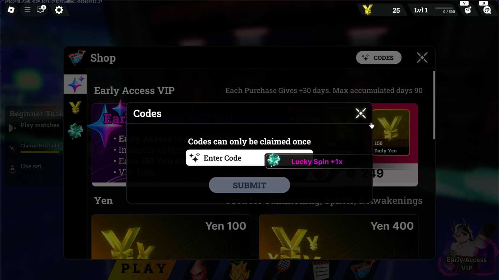 Roblox Racket Rivals Codes