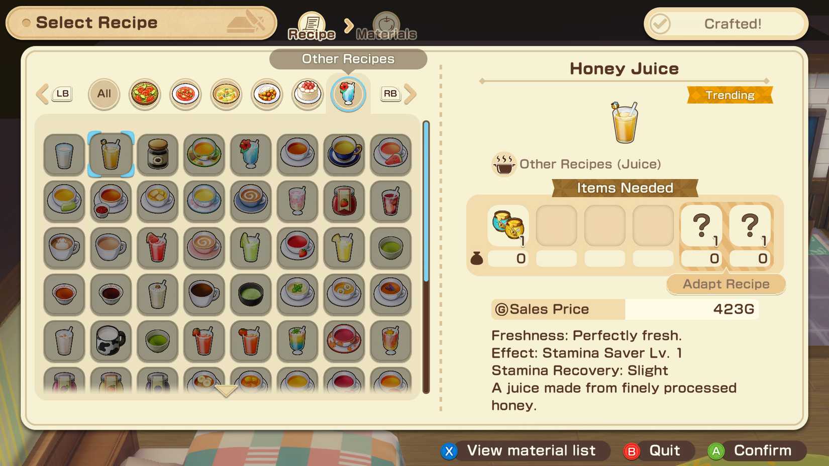 All Recipes & How To Get Them In SoS Grand Bazaar - Story of Seasons