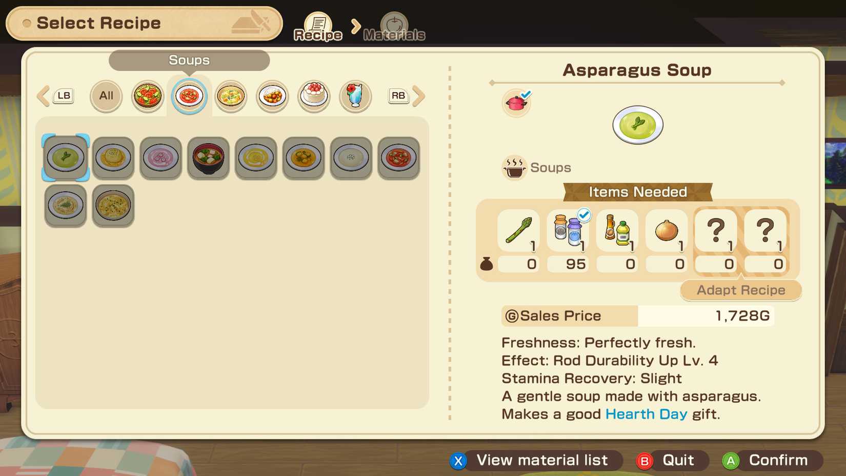 All Recipes & How To Get Them In SoS Grand Bazaar - Story of Seasons