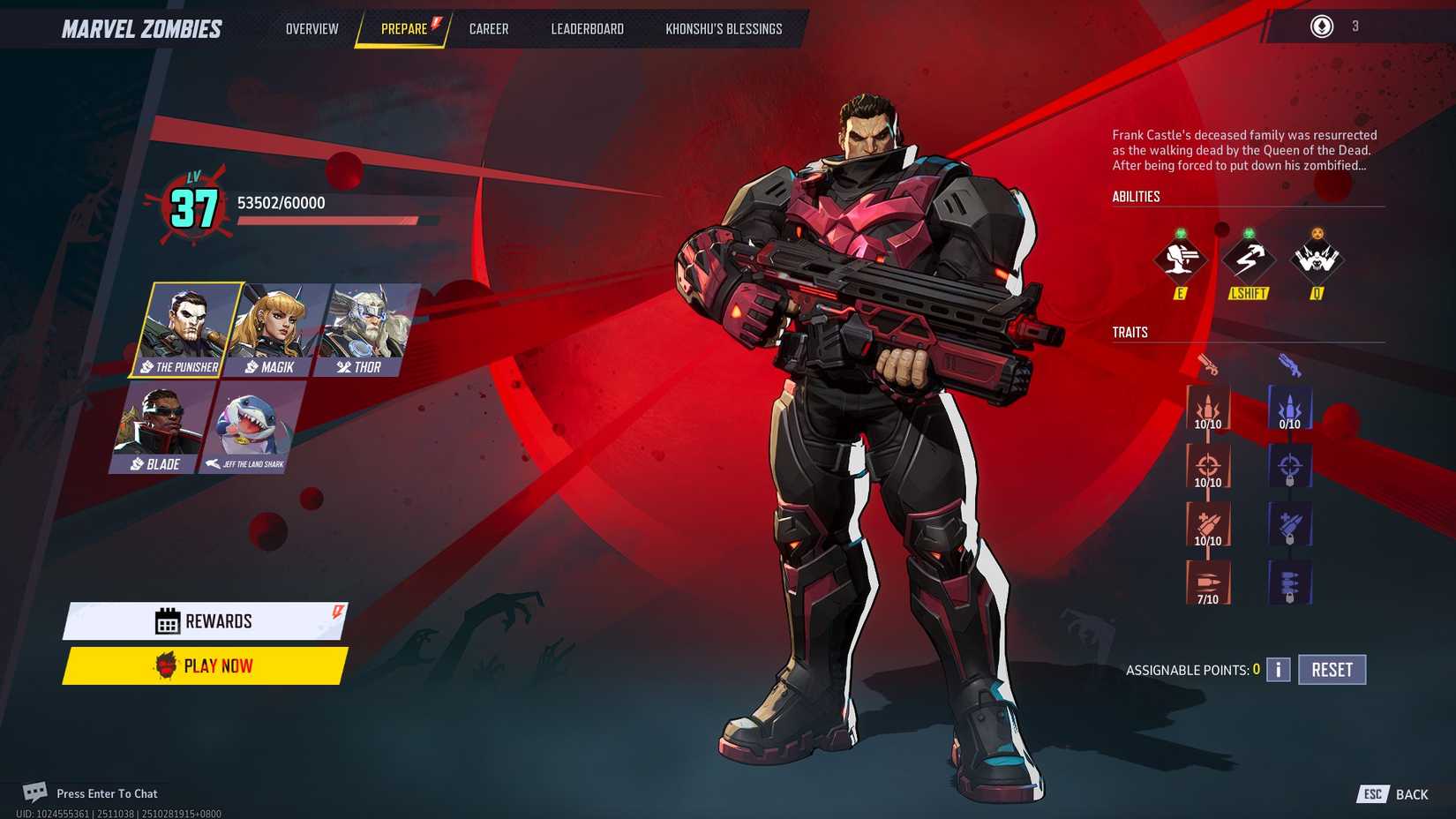 Best Adjudication Build for Punisher in Marvel Rivals Zombies Mode