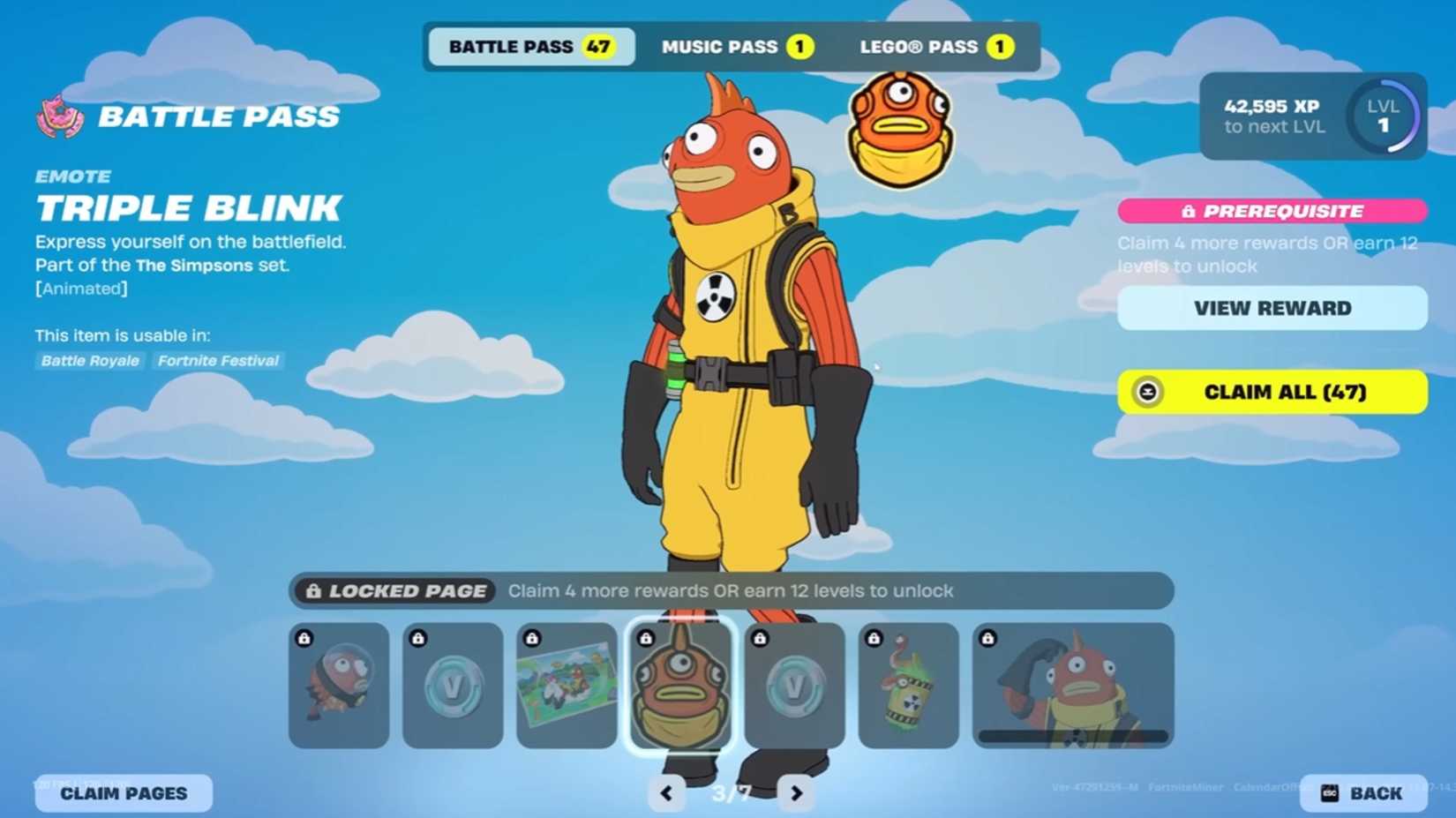 Fortnite x Simpsons Battle Pass Full Showcase & Levels