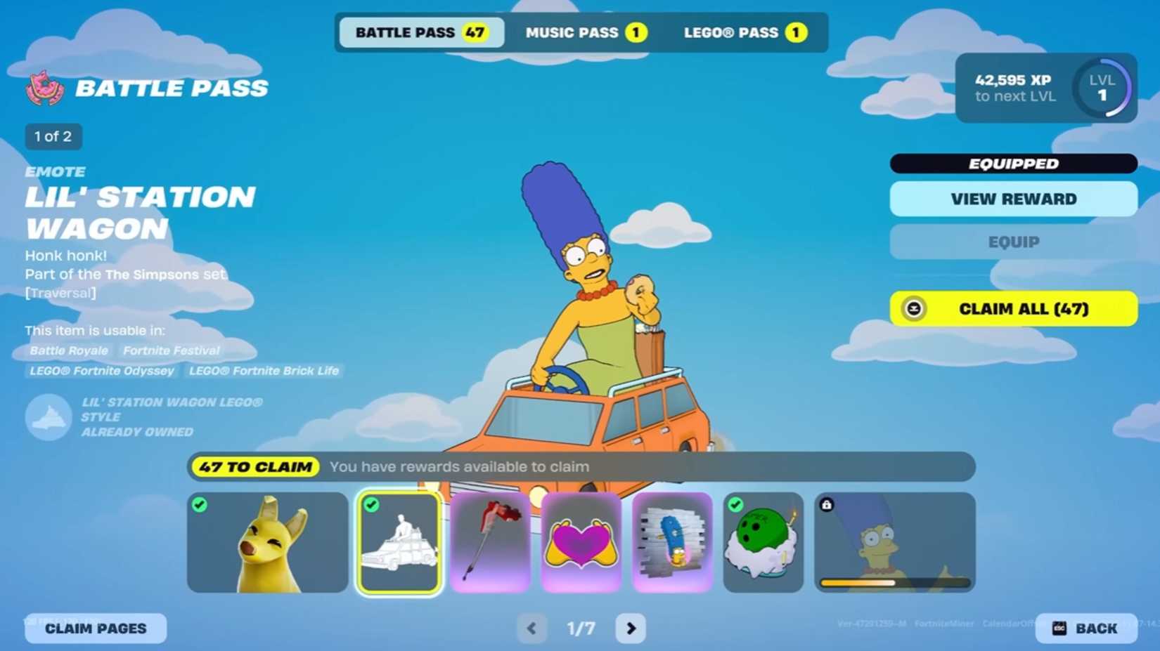Fortnite x Simpsons Battle Pass Full Showcase & Levels