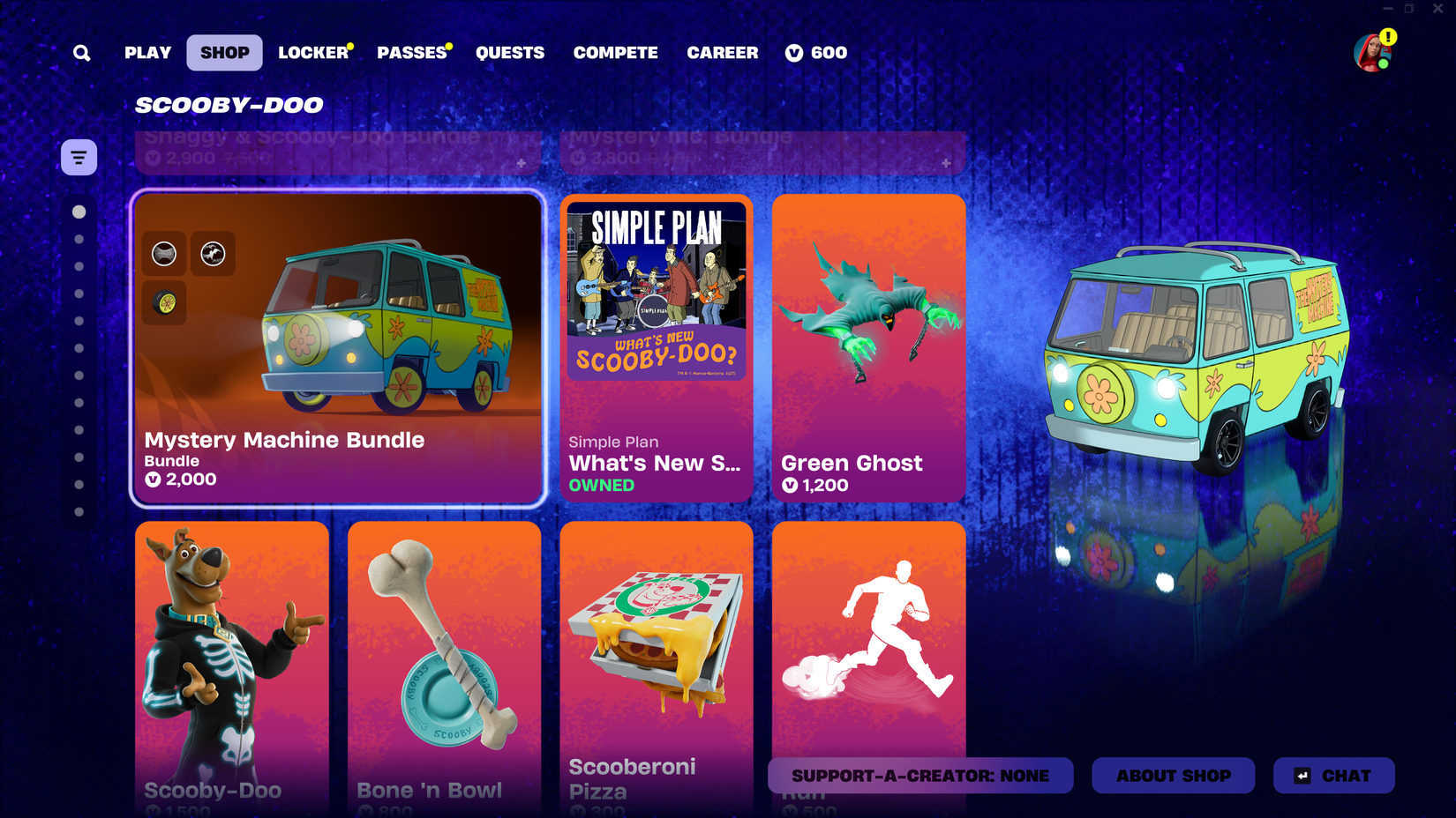 All Scooby Doo Skins in Fortnite