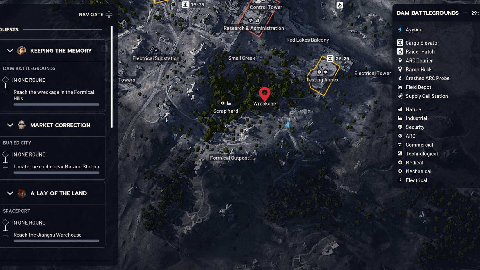 Formicai Hills Location (Keeping the Memory) in ARC Raiders