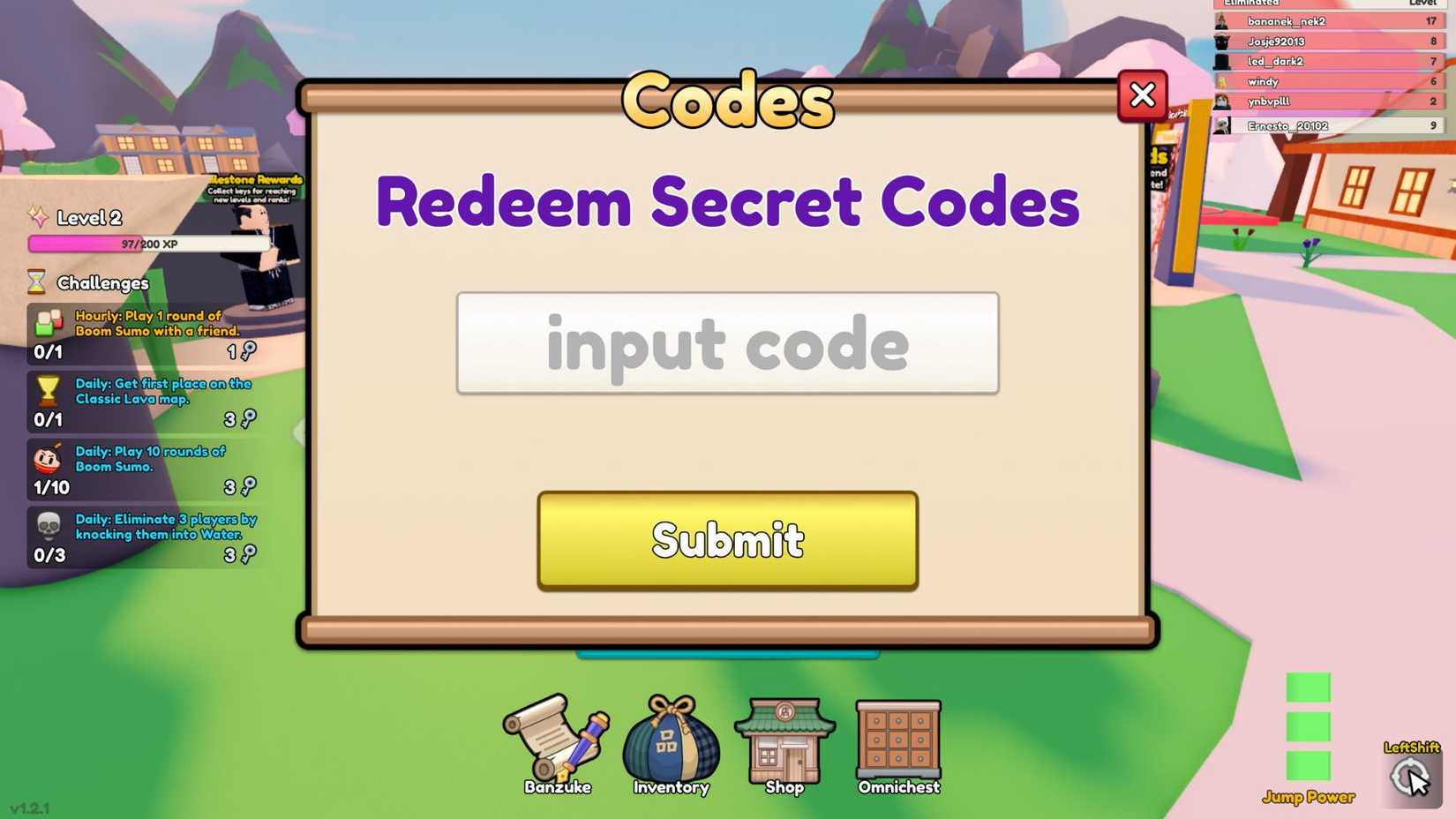 Roblox Boom Sumo Codes