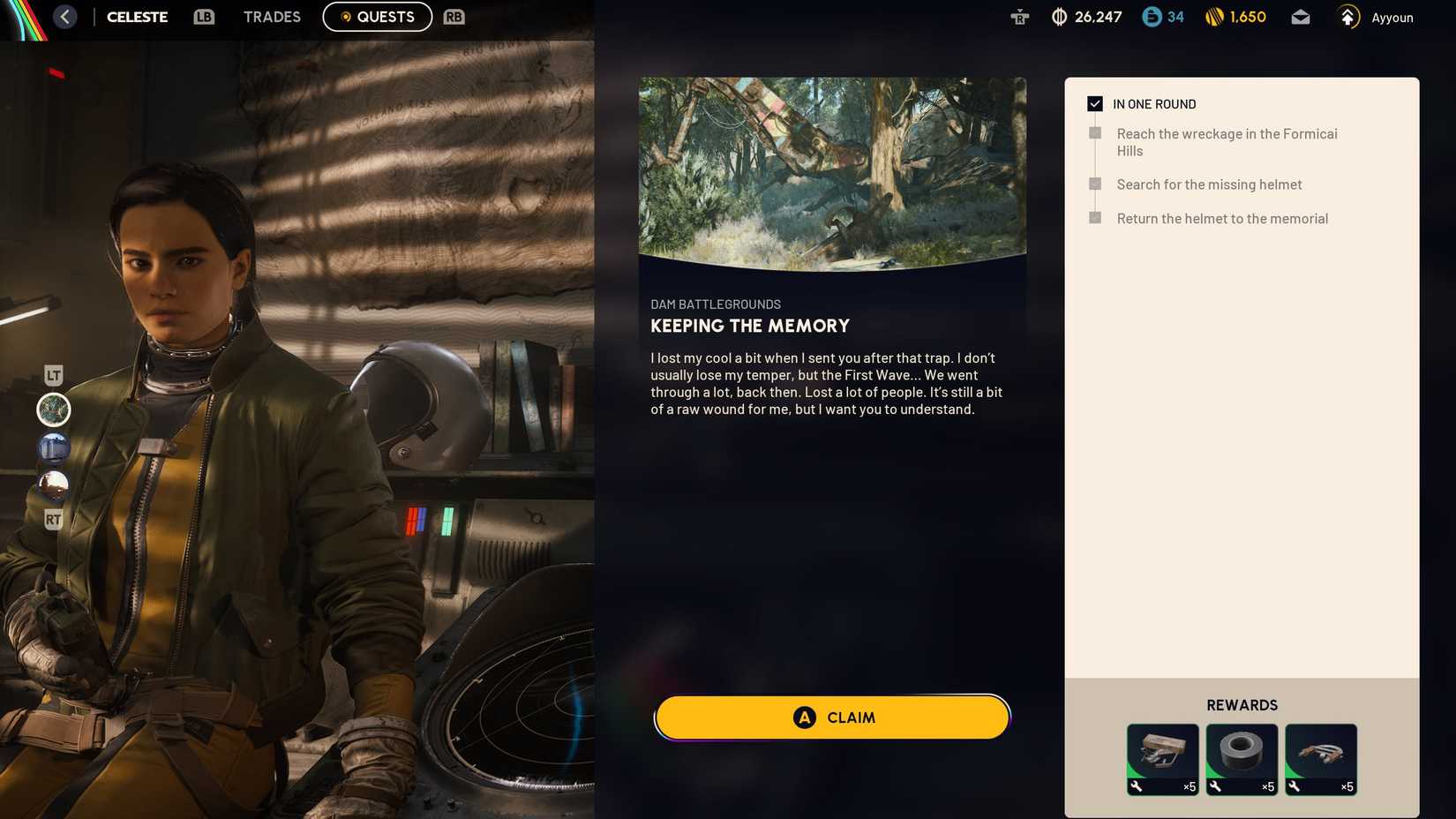 Formicai Hills Location (Keeping the Memory) in ARC Raiders