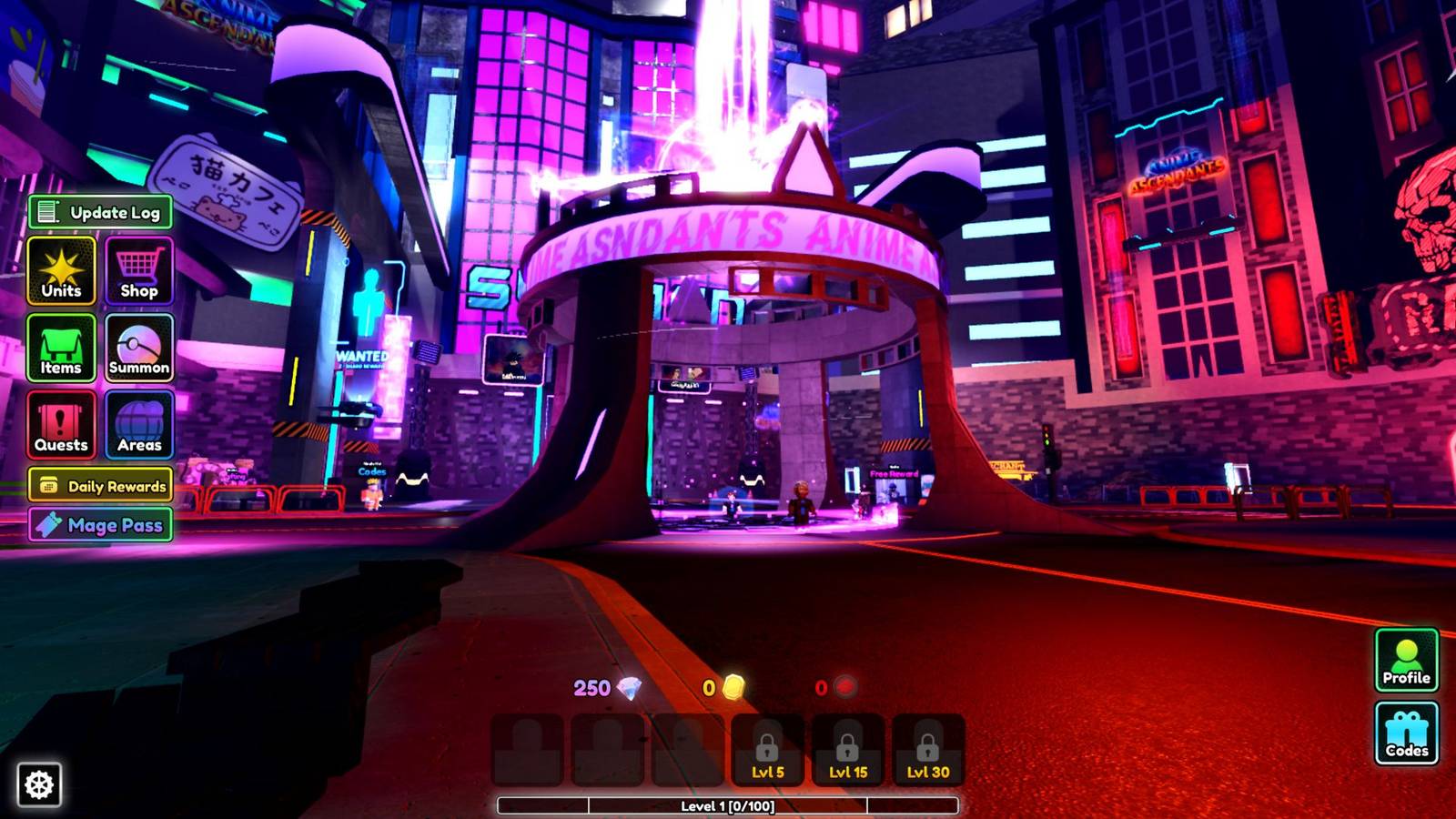 Roblox Anime Ascendants Codes