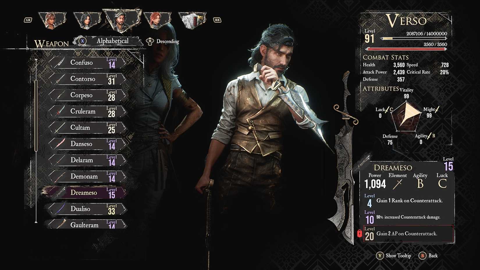 Best Verso Weapons In Clair Obscur Expedition 33