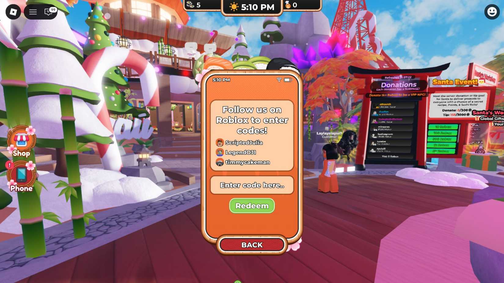 Roblox Kohau Hibachi Restaurant Codes