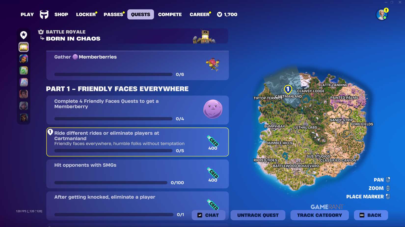 All South Park Mini Pass Rewards in Fortnite