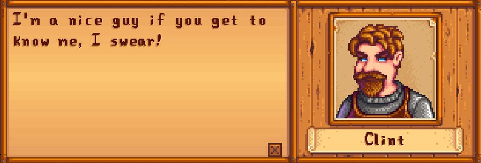 How Should Stardew Valley 1.7 Do Clint's Romance?