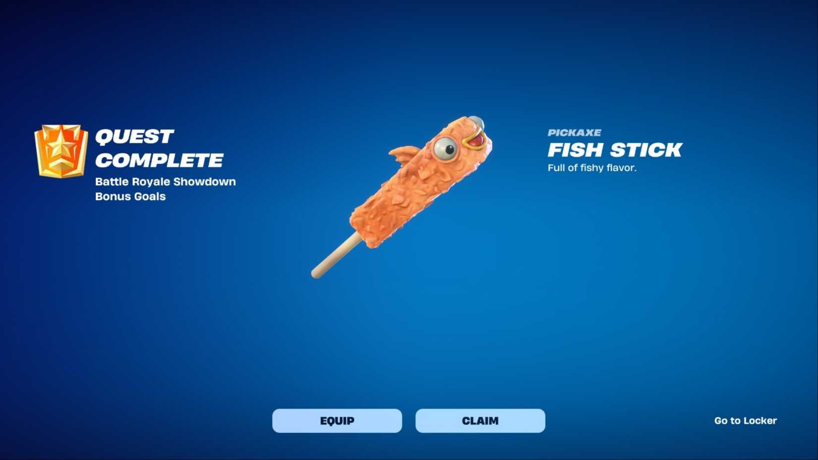 How to Get the Free Fish Stick Pickaxe in Fortnite