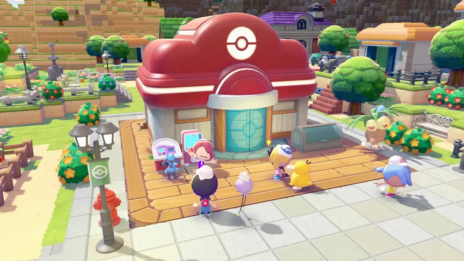 Pokemon Pokopia Player Creates a Pokemon Center Store in the Game