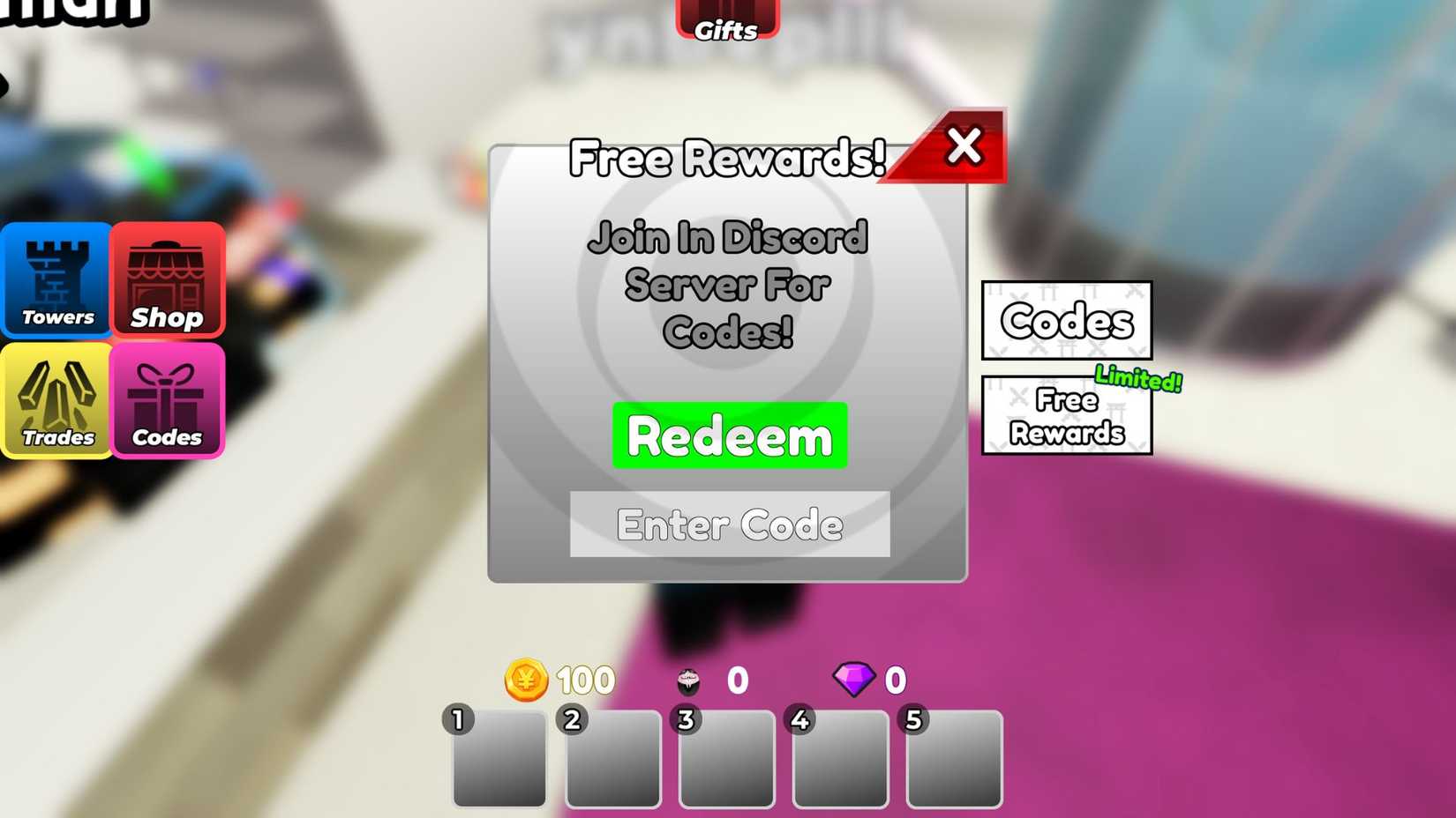Roblox Cursed Tower Defense Codes