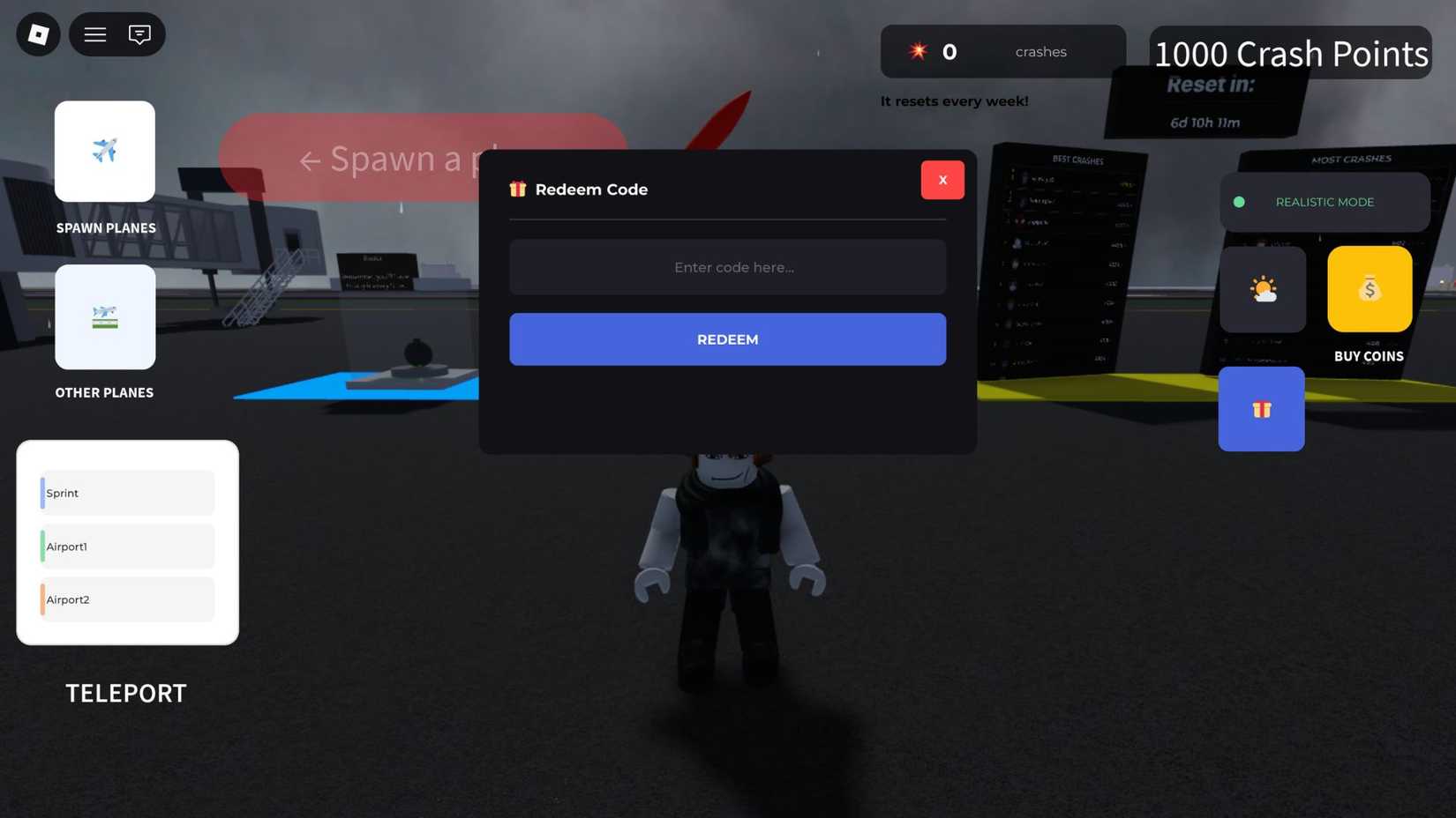 Roblox Plane Crash Simulator Codes
