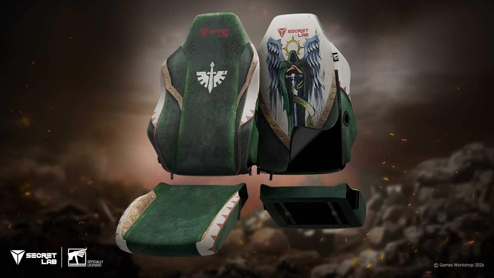 Secretlab Releases New Warhammer 40,000 Dark Angels Chair Ahead Of Dawn ...