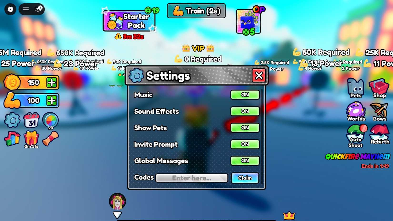 Archer Training Codes
