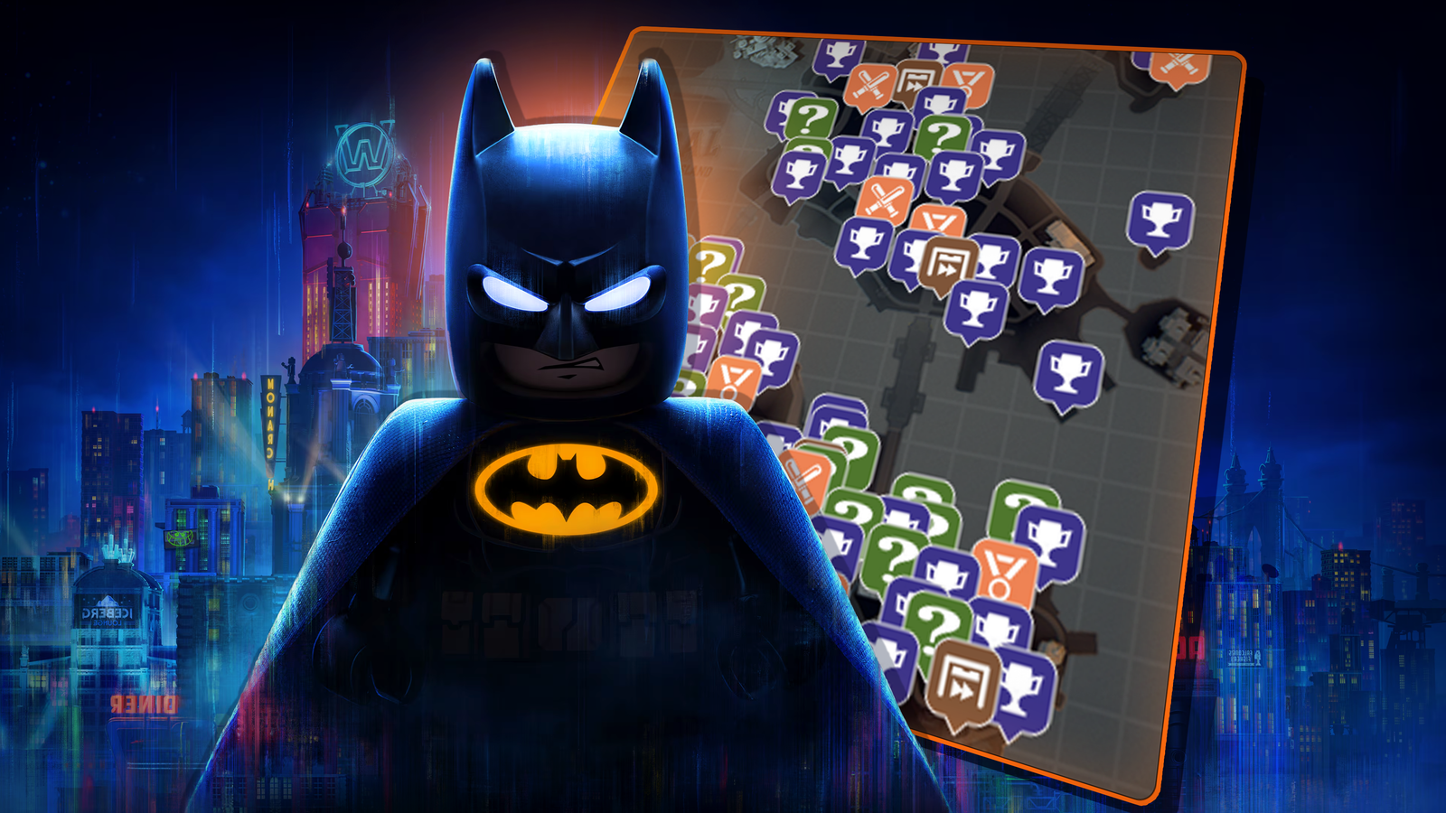 LEGO Batman: Legacy Of The Dark Knight Interactive Map