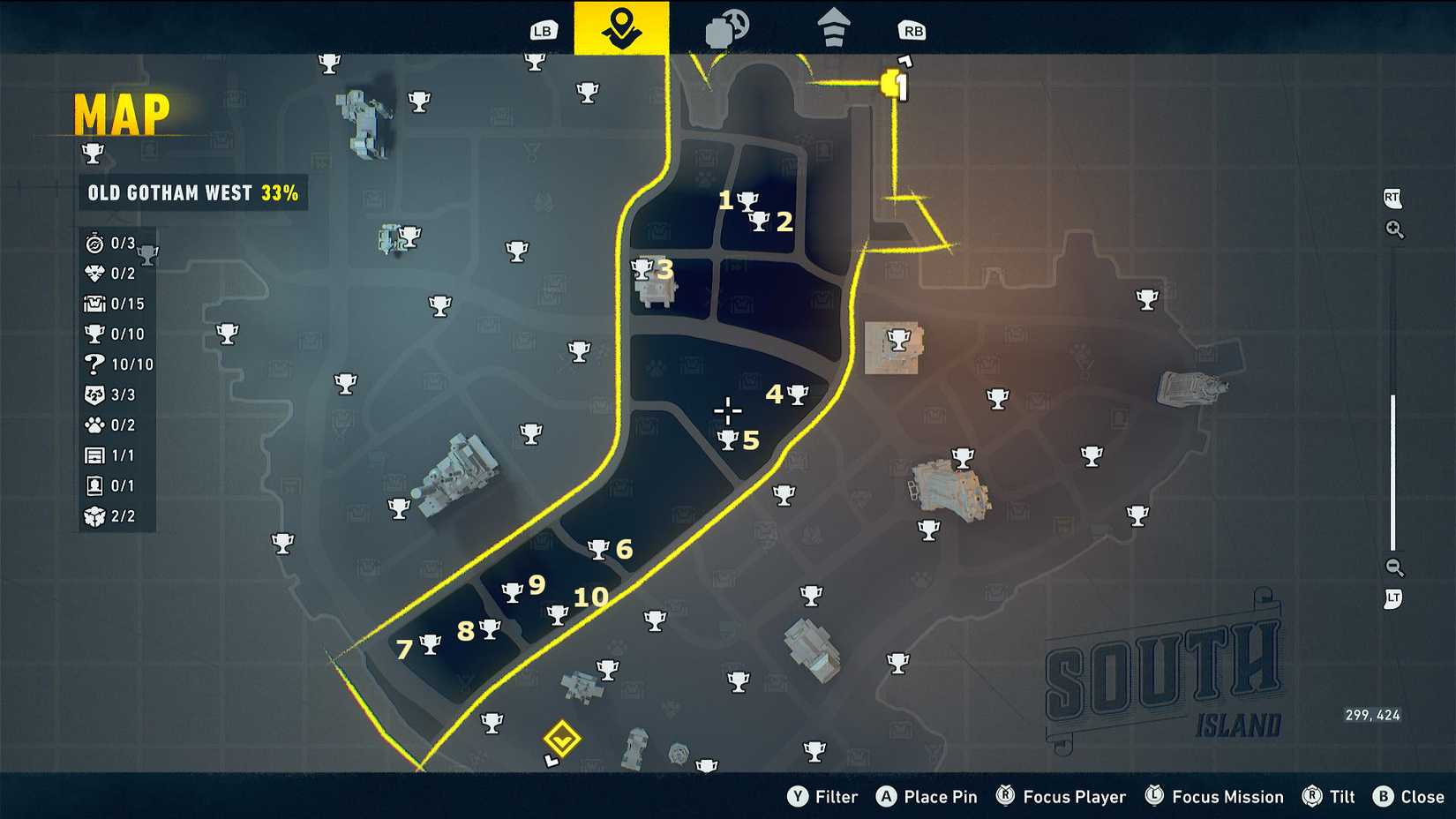 LEGO Batman Legacy of the Dark Knight Batcave Trophy Locations