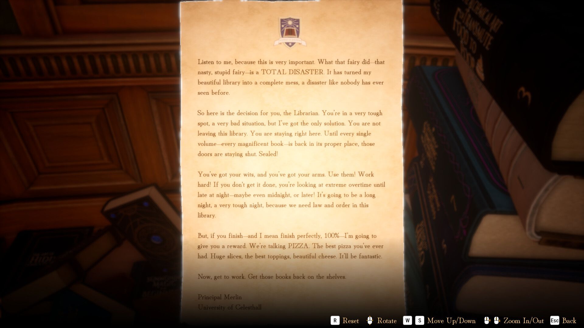 Librarian Tidy Up the Arcane Library Key Locations Guide