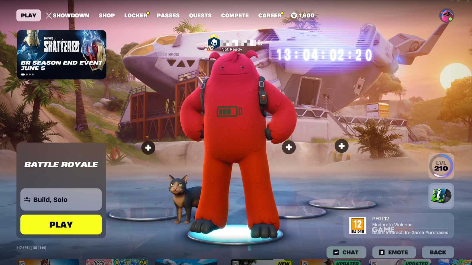 What is the Fortnite Showdown Live Event Countdown Timer For?