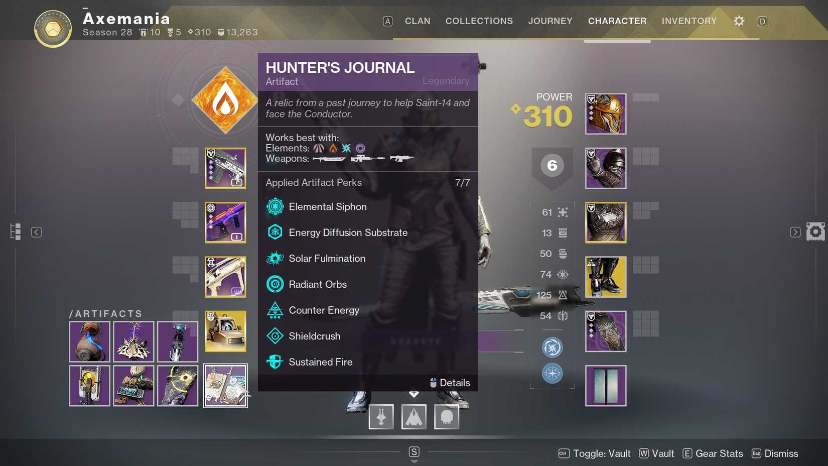 Best Solar Hunter Build in Destiny 2 (Crackshot)