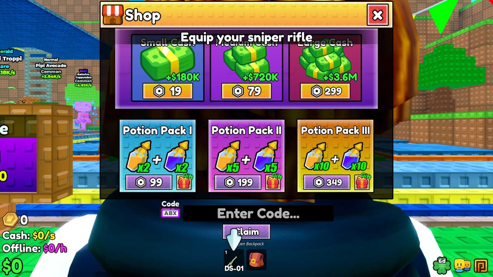 Brainrot Sniper Codes