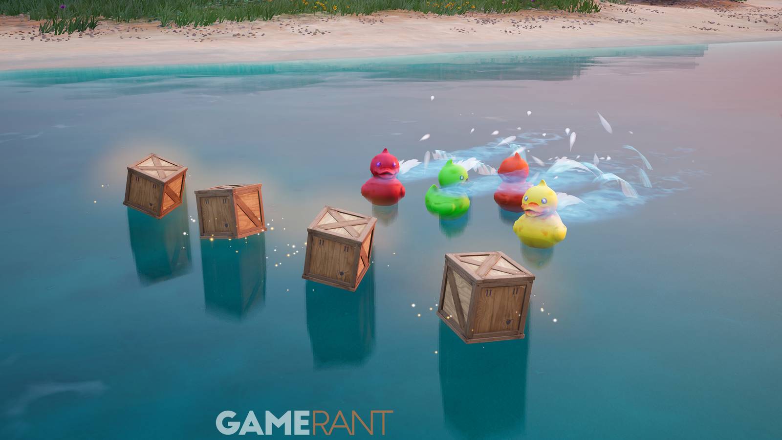 How to Complete the Duck Race Minigame in Fortnite Runners (Mythic Shotgun)