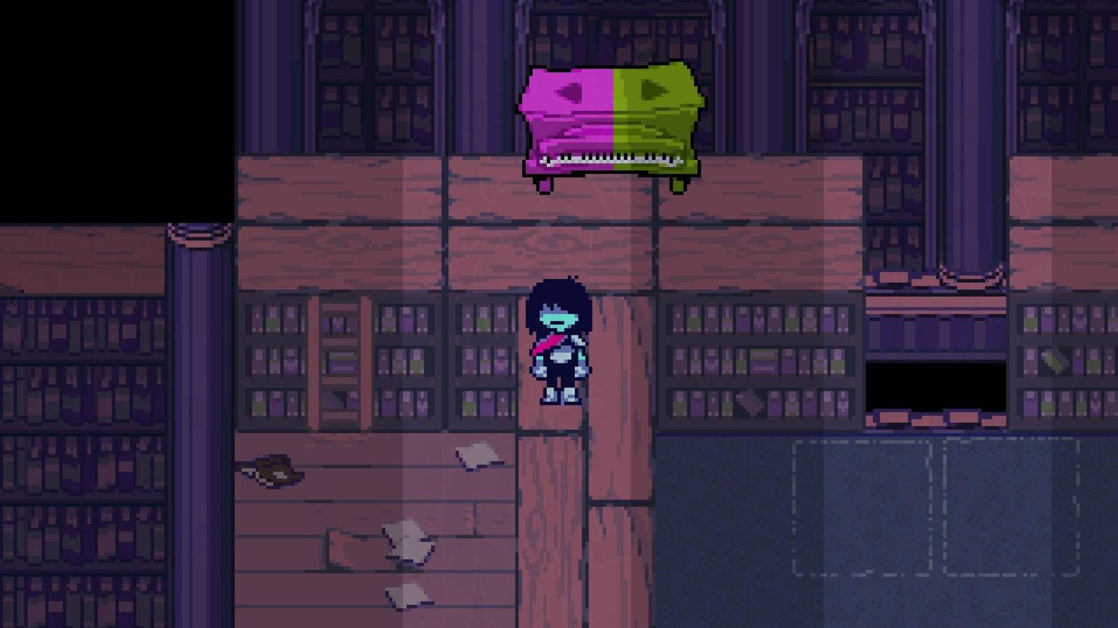 Pink and Green Piano Puzzle Guide in Deltarune