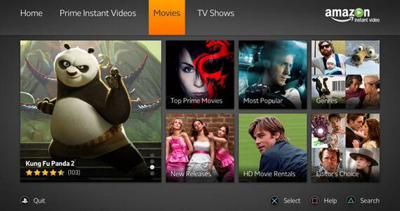 Amazon Instant Video Available Now on PlayStation 3