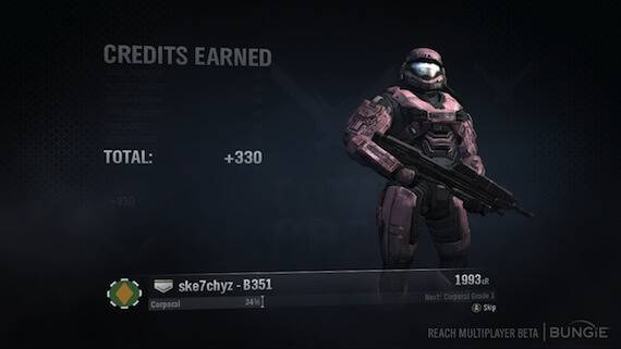 Complete List of Ranks for Halo: Reach