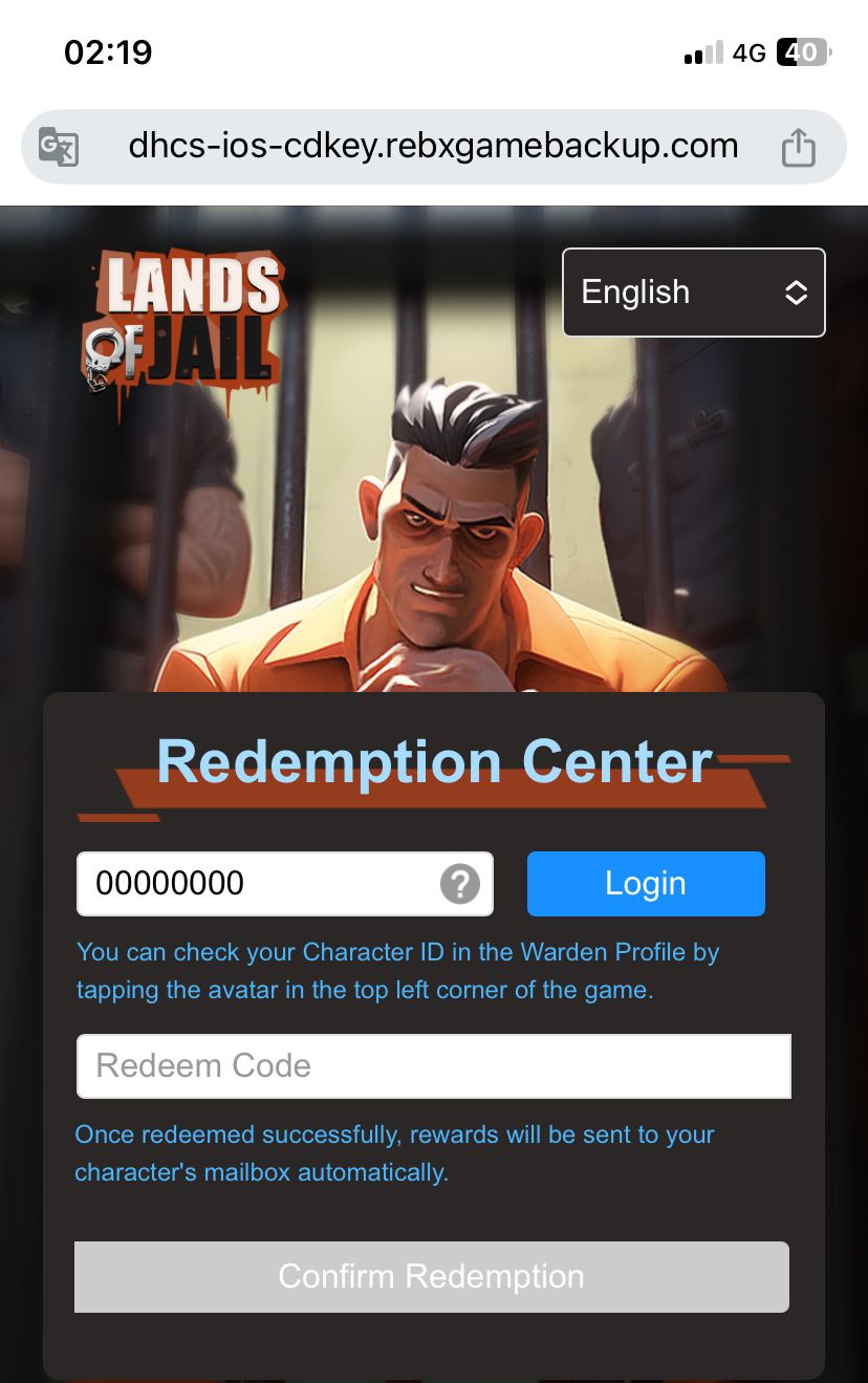 Lands of Jail Codes