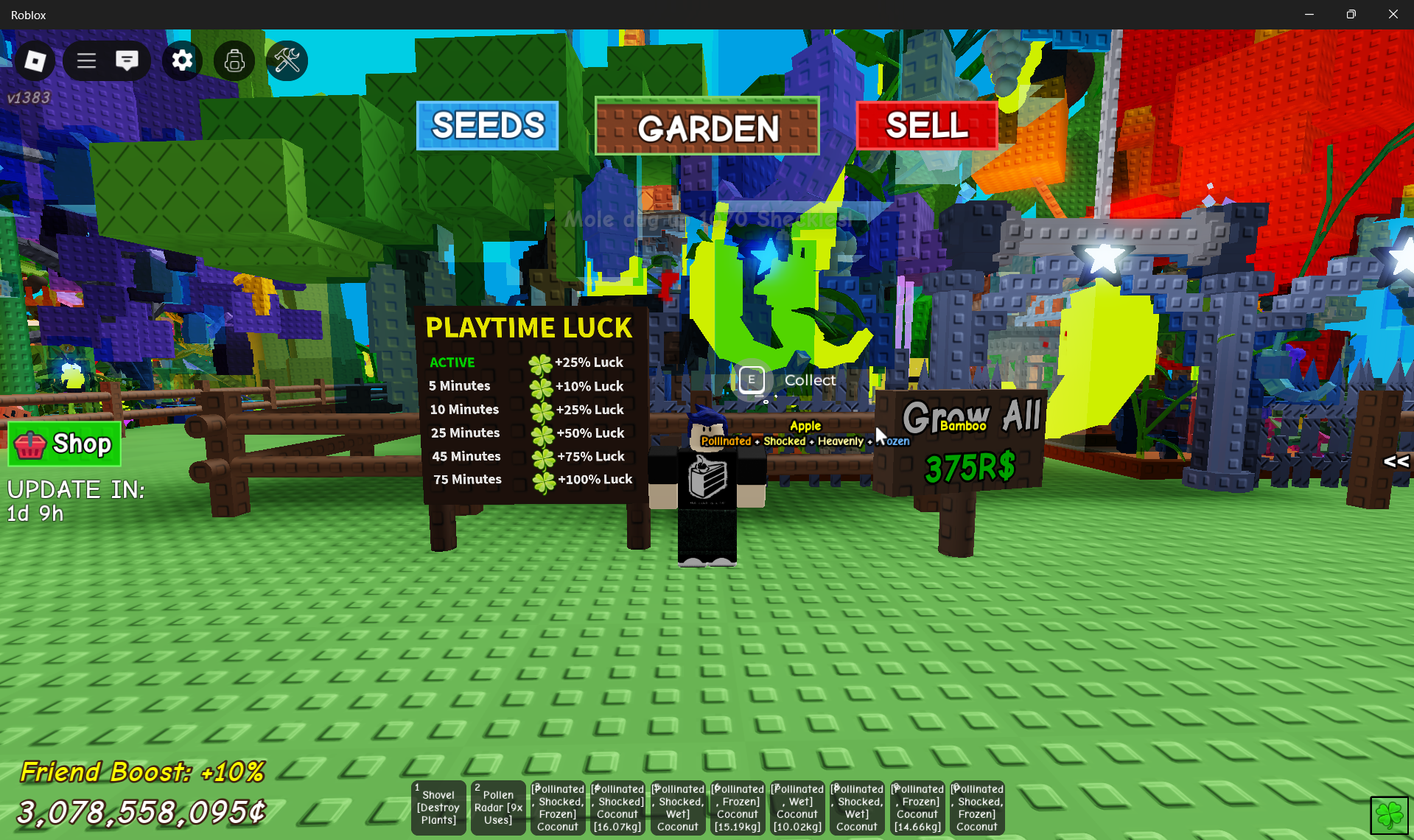 How Does Playtime Luck Work in Grow a Garden?