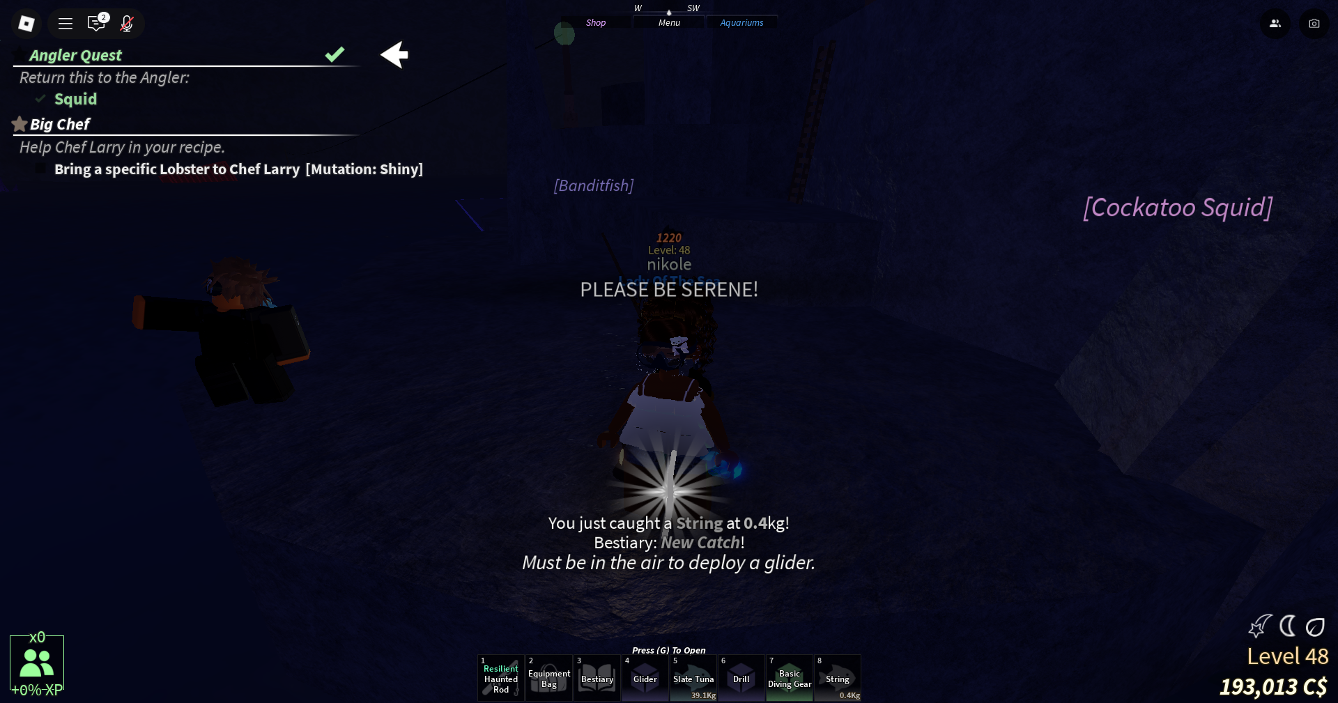 How to Complete Desolate Deep Bestiary in Fisch